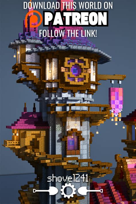 Minecraft Fantasy Wizard Tower Build