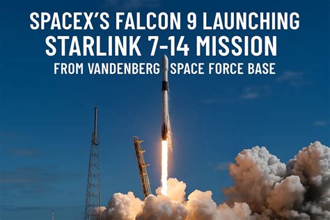 Spacex Falcon 9 Launches Starlink 7 14 Mission From Vandenberg