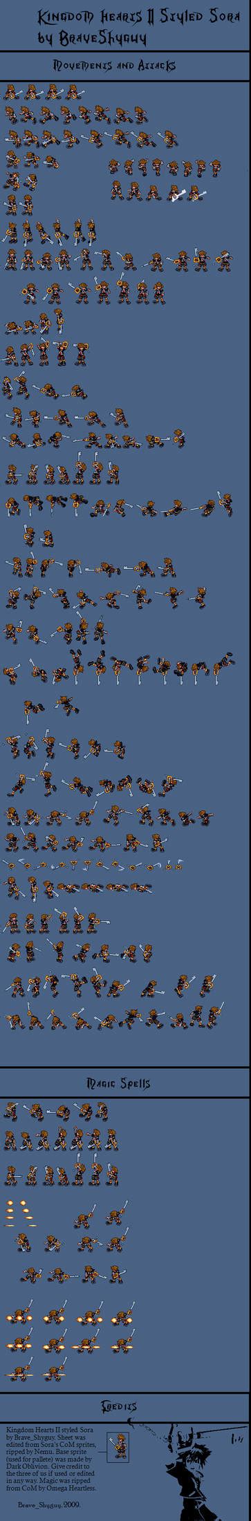 Sora Sprites Braveshyguy By Khiiclub On Deviantart