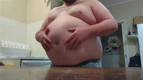 Gainer Plays With Belly On Counter 2