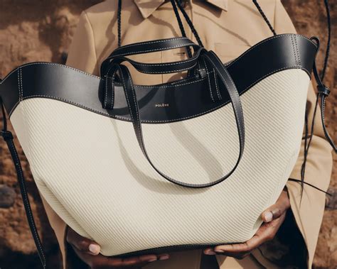 Polènes Cyme Bag Goes Casual In Cotton Twill Canvas