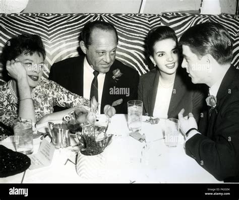 Judy Garland At Left With Husband Sid Luff At The El Morroco Restaurant New York In April 1963