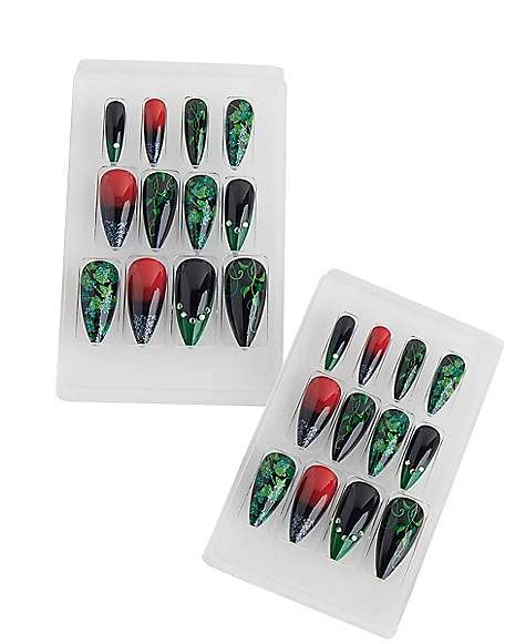 Poison Ivy Press On Nail Chips 24 Pack Dc Villains