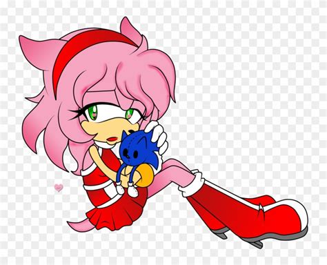 Sonic And Amy Hugging Sonic X