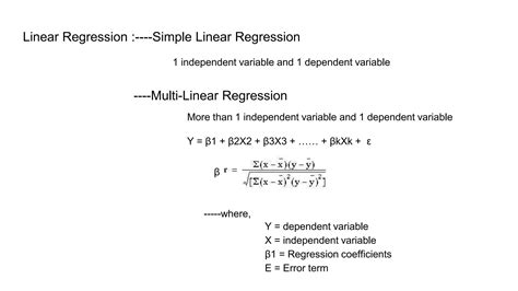 Regression Types Ppt