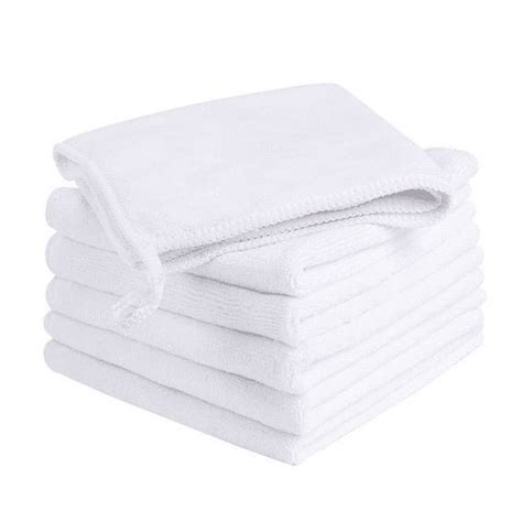 Super Soft Microfiber Face Towel Set 6 Pack Quick Dry Washcloths For