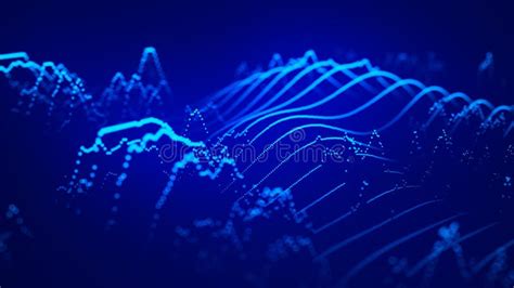 Big Data Visualization 3d Technology Wave Analytics Representation