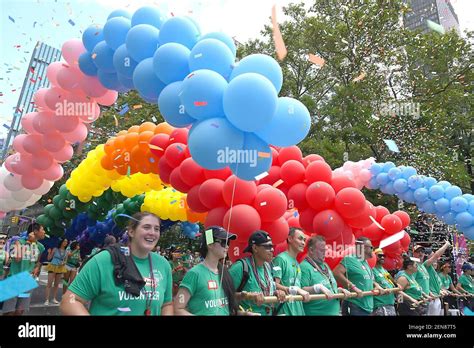 Marchers March In The World Pride Nyc Pride March On June 302019 On