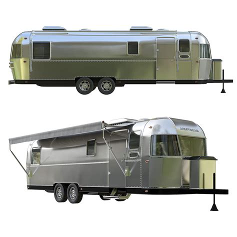 Airstream Travel Trailers 3d Model By Moradalia