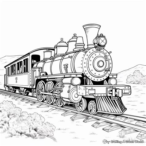 Steam Train Coloring Pages Free And Printable