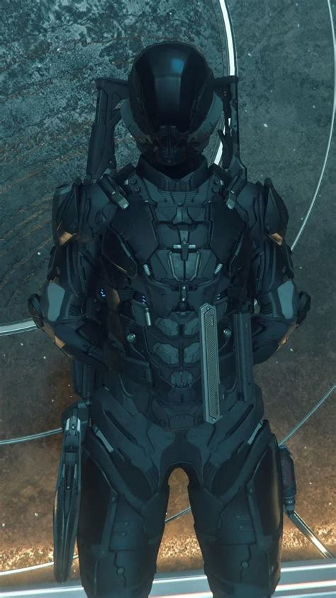 Star Citizen Armor Concept Black Armor Futuristic Armour