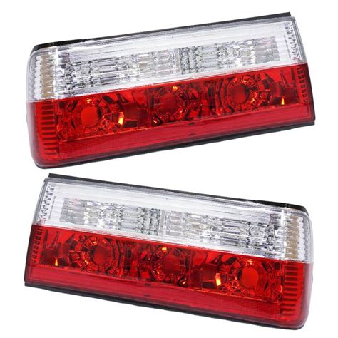 Crystal Look Semi Clear Tail Lights Suitable For Bmw E30 Set Of 2