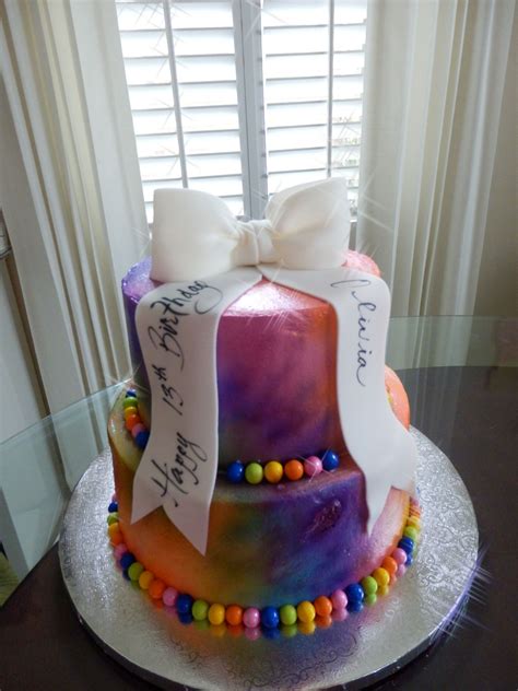 Tie Dye Birthday Cake Buttercream Cake Designs Cake Craft Cake