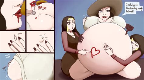 Rule 34 3girls Alcina Dimitrescu Ass Belly Belly Button Belly