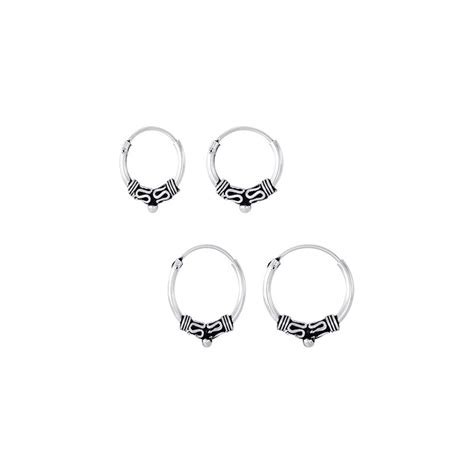 Wholesale 925 Silver Snake Design Bali Hoop Earrings Safasilver