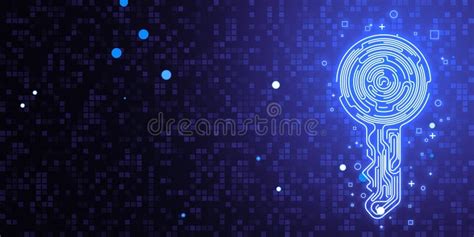 Creative Fingerprint Key On Backdrop Concept Of Cyber Security Or