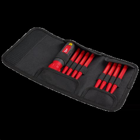 8 In 1 1000v Insulated Slim Tip Multi Bit Screwdriver Milwaukee Tool