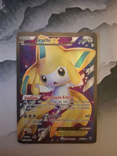 Carta Pokemon Jirachi Ex Full Art 98101 Produto Vintage E Retro