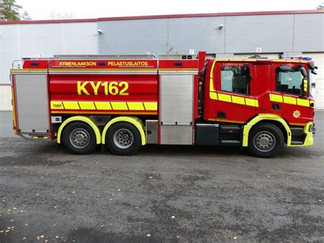A New Combined Fire Engine Tanker To Kymenlaakso Finland Saurus