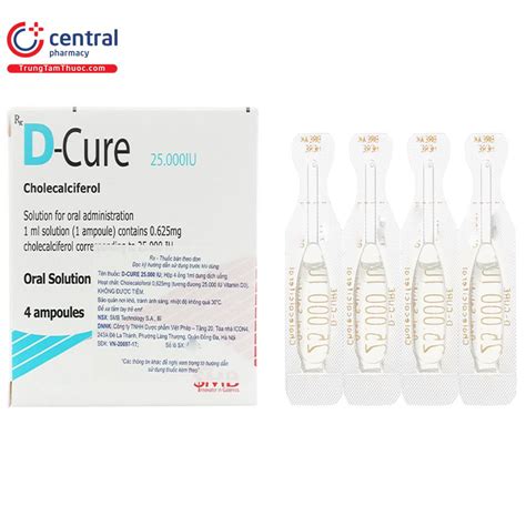 ChÍnh HÃng Thuốc D Cure 25000iu Điều Trị Thiếu Vitamin D