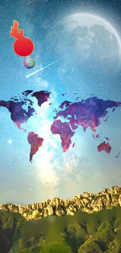 World Galaxy Map Wallpaper Free Download