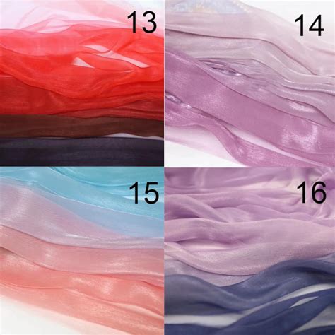 Lightweight Ombre Chiffon Fabric Sheer Fabric 30d Sheer Chiffon