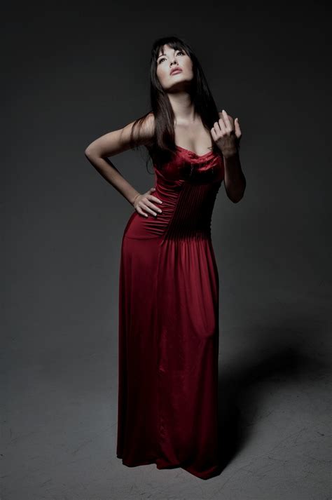 Celeste Thorson Stunning Korean Actress In Red Gown