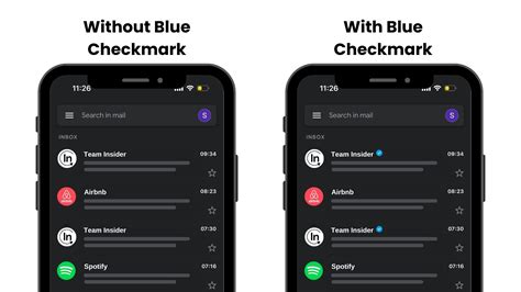 Blue Checkmark Icon For Emails