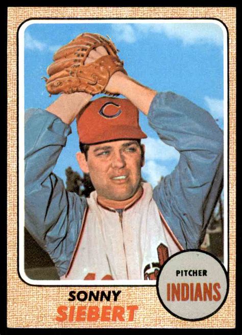 1968 Topps Sonny Siebert 295 On Kronozio