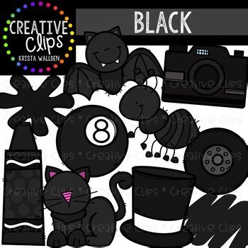Black Objects Clipart {creative Clips Clipart} Tpt