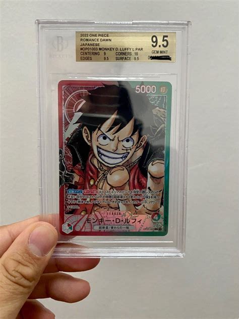 One Piece Rg Luffy Leader Op01 Bgs 9 5 Hobbies And Toys Toys And Games On