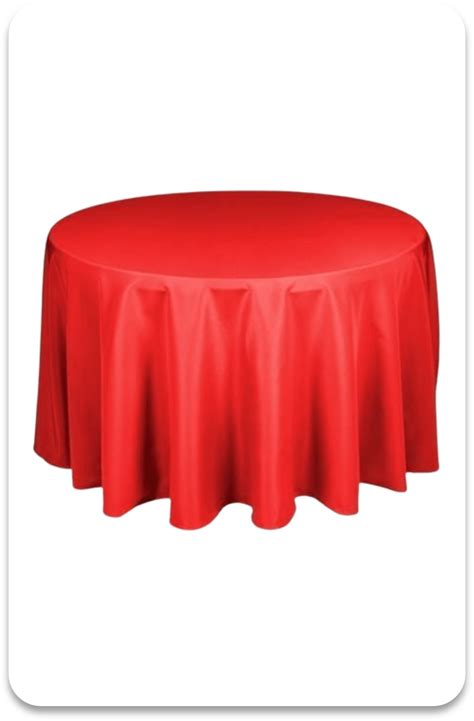 Nappe Ronde Rouge Location De Décoration Par Les Voeux Disis