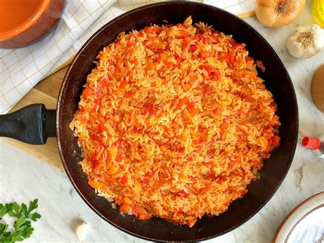 Djuvec Rice With Bell Peppers And Tomatoes Istrian Recipe — Beans And Sardines