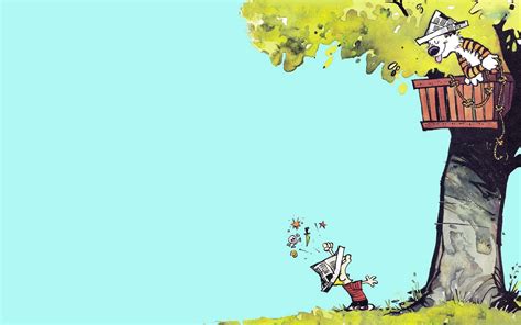 Cute Calvin And Hobbes Wallpapers Pixelstalk