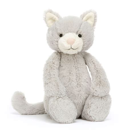 Bashful Grey Kitty Official Jellycat