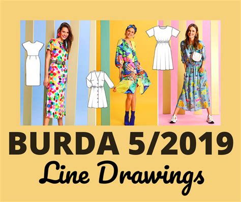 Burda 5/2019 Line Drawings & Favourites - saturday night stitch