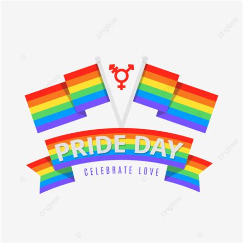 Pride Day Rainbow Lgbt Sign Celebrate Love Vector Pride Day Pride