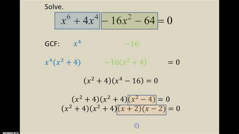 Solve Polynomials Factor By Grouping Youtube