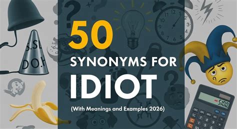 50 Synonyms For Idiot With Meanings And Examples 2026
