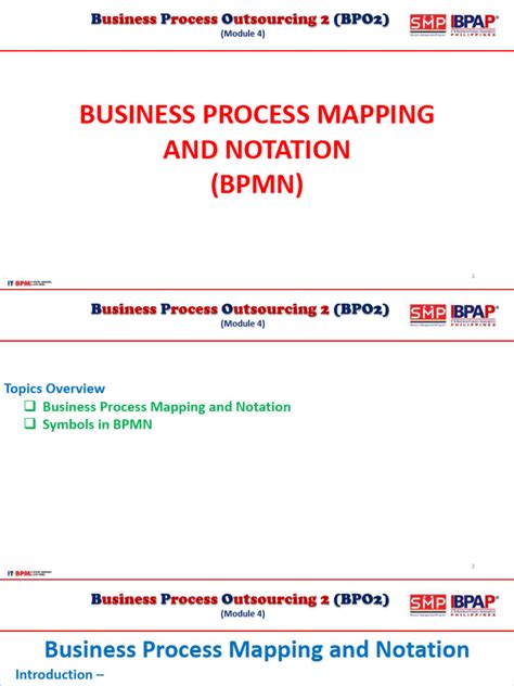 Bpo2 Module 4 Business Process Mapping And Notation Pdf