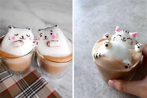 45 Captivating Sculptures And Drawings Made Entirely From Coffee Foam