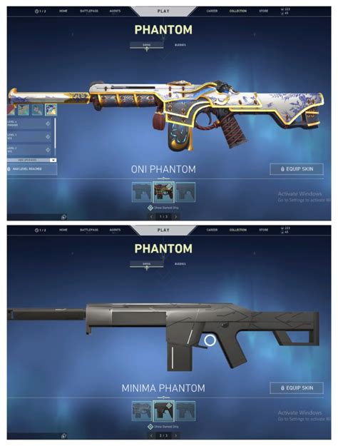 Valorant Bronze 1 Account Oni Phantom Minima Phantom Video Gaming