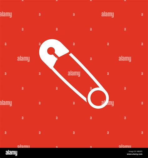 Safety Pin Icon Vector Design Safety Pin Symbol Web Graphic 