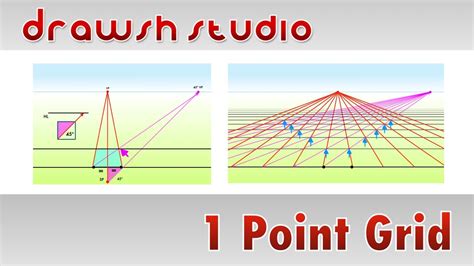 1 Point Perspective Grid Youtube