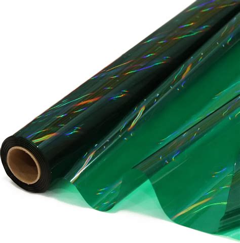 Cmfyhm Iridescent Green Cellophane Wrap Roll I 34 In Wide X