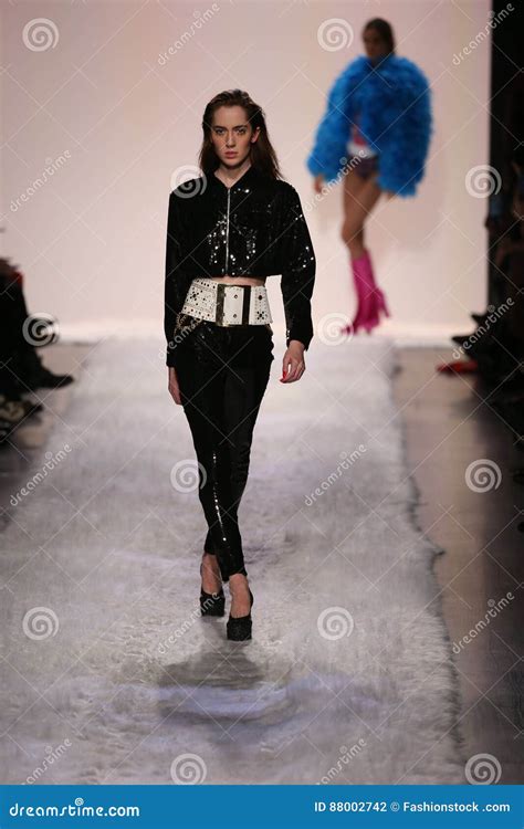 Teddy Quinlivan Walks The Runway At The Jeremy Scott Show Editorial