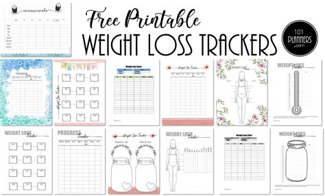 Weight Loss Tracker Template Free Printable Free Printable
