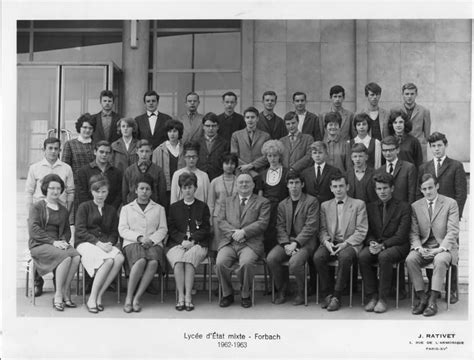 Photo De Classe Troisième De 1962 Lycée Jean Moulin Copains Davant