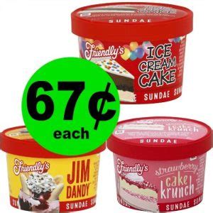 Friendlys Ice Cream Sundae Cups 67¢ At Publix Ends 612 Or 613