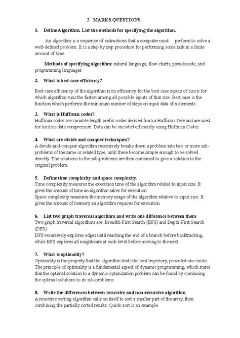 Daa Note 4th Sem Bca Attached Design And Analysis Of Algorithms 4